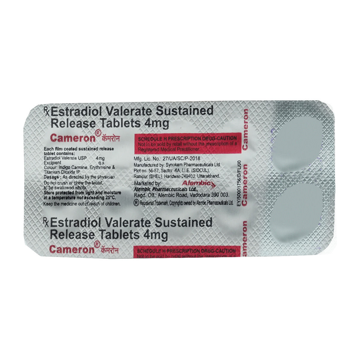 Cameron SR 4mg Tab 10's Price, Uses, Side Effects, Composition - Apollo ...