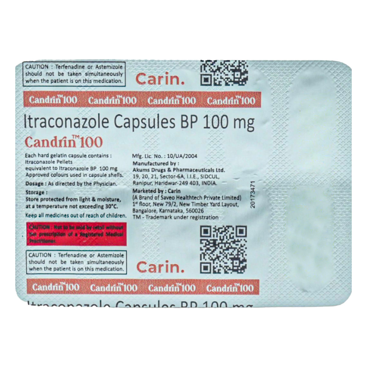 Candrin 100 Capsule | Uses, Side Effects, Price | Apollo Pharmacy