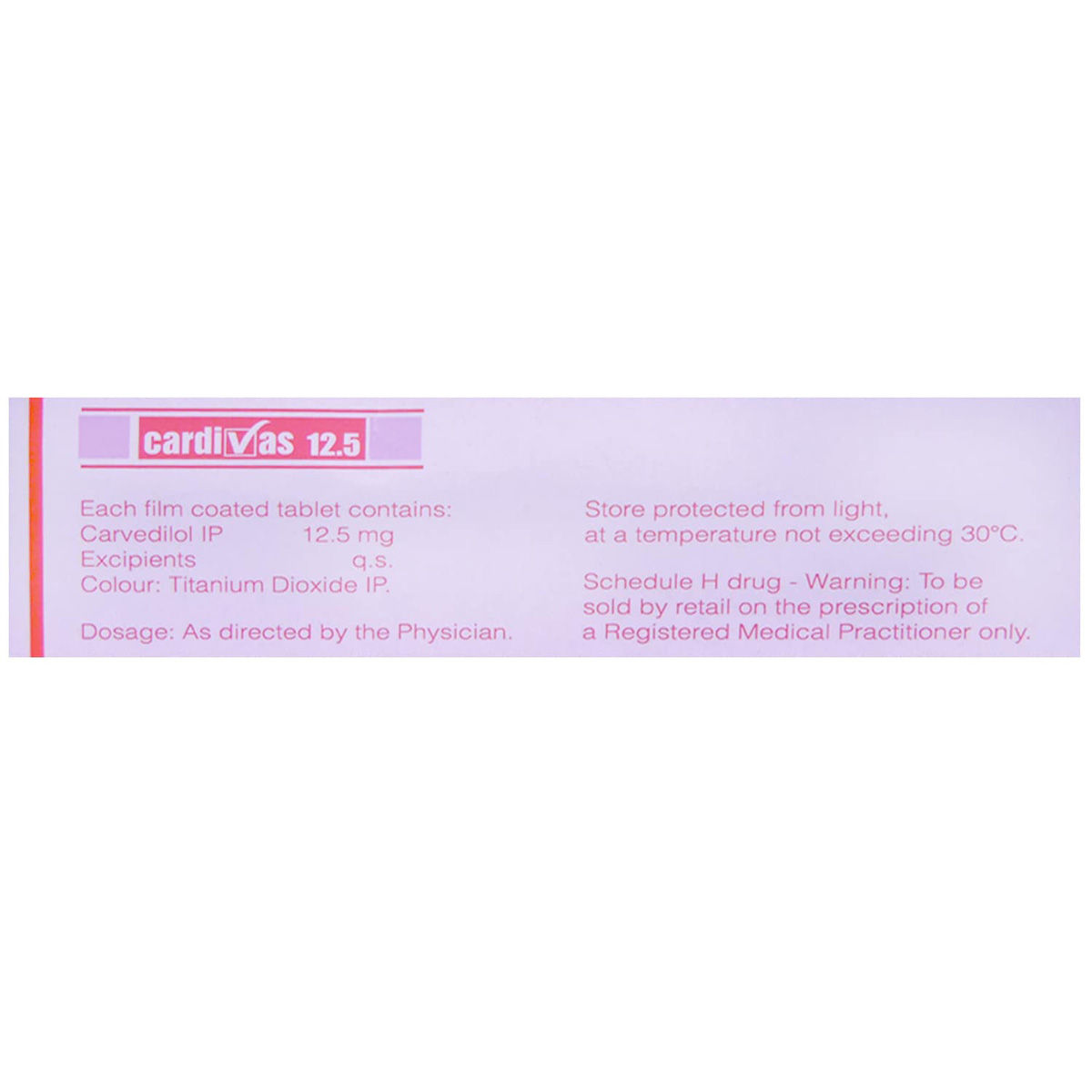 Cardivas 12.5 Tablet 10's Price, Uses, Side Effects, Composition ...