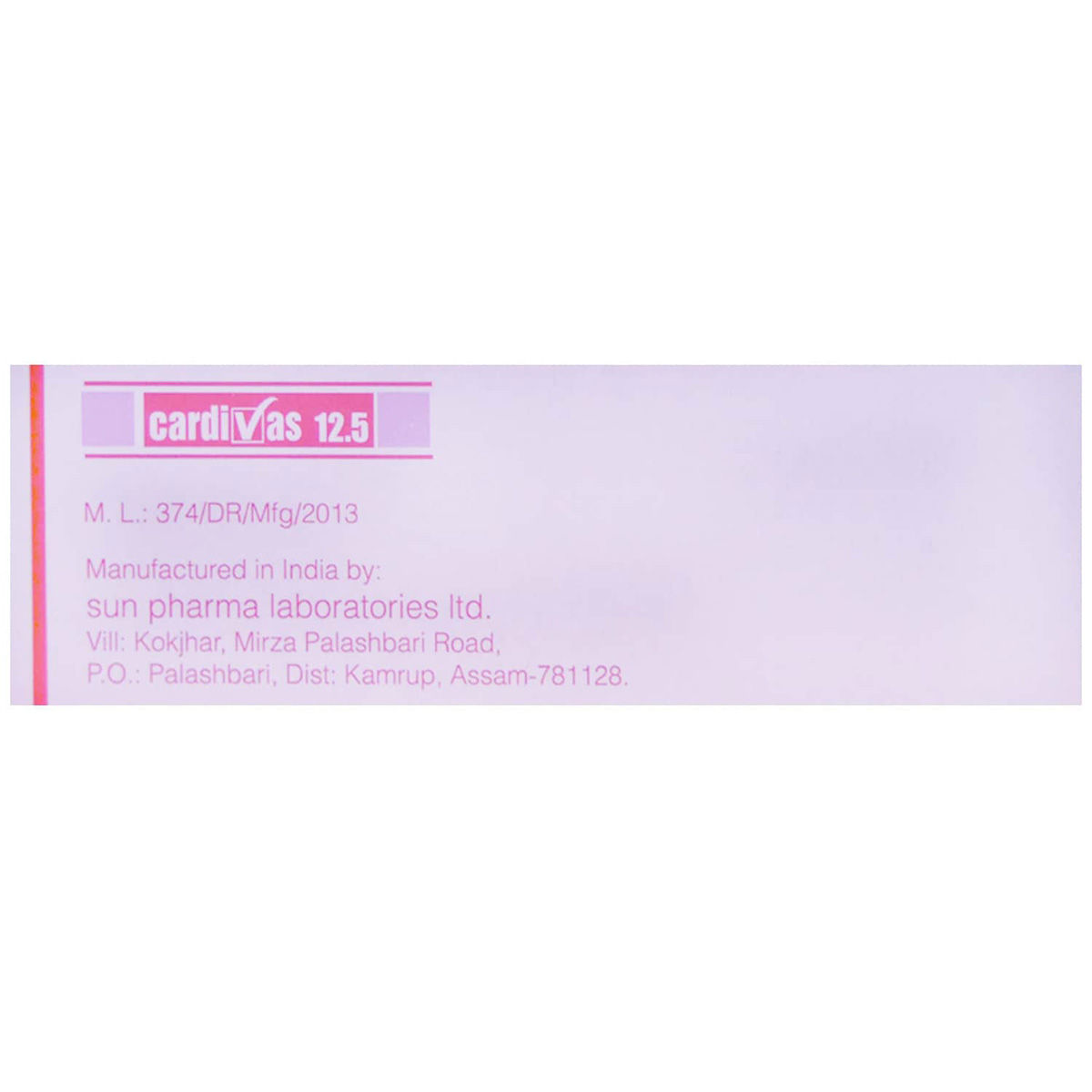 Cardivas 12.5 Tablet 10's Price, Uses, Side Effects, Composition ...