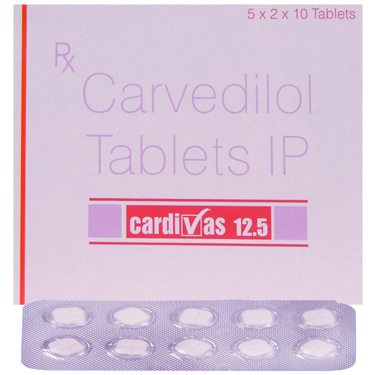 Cardivas 12.5 Tablet 10's Price, Uses, Side Effects, Composition ...