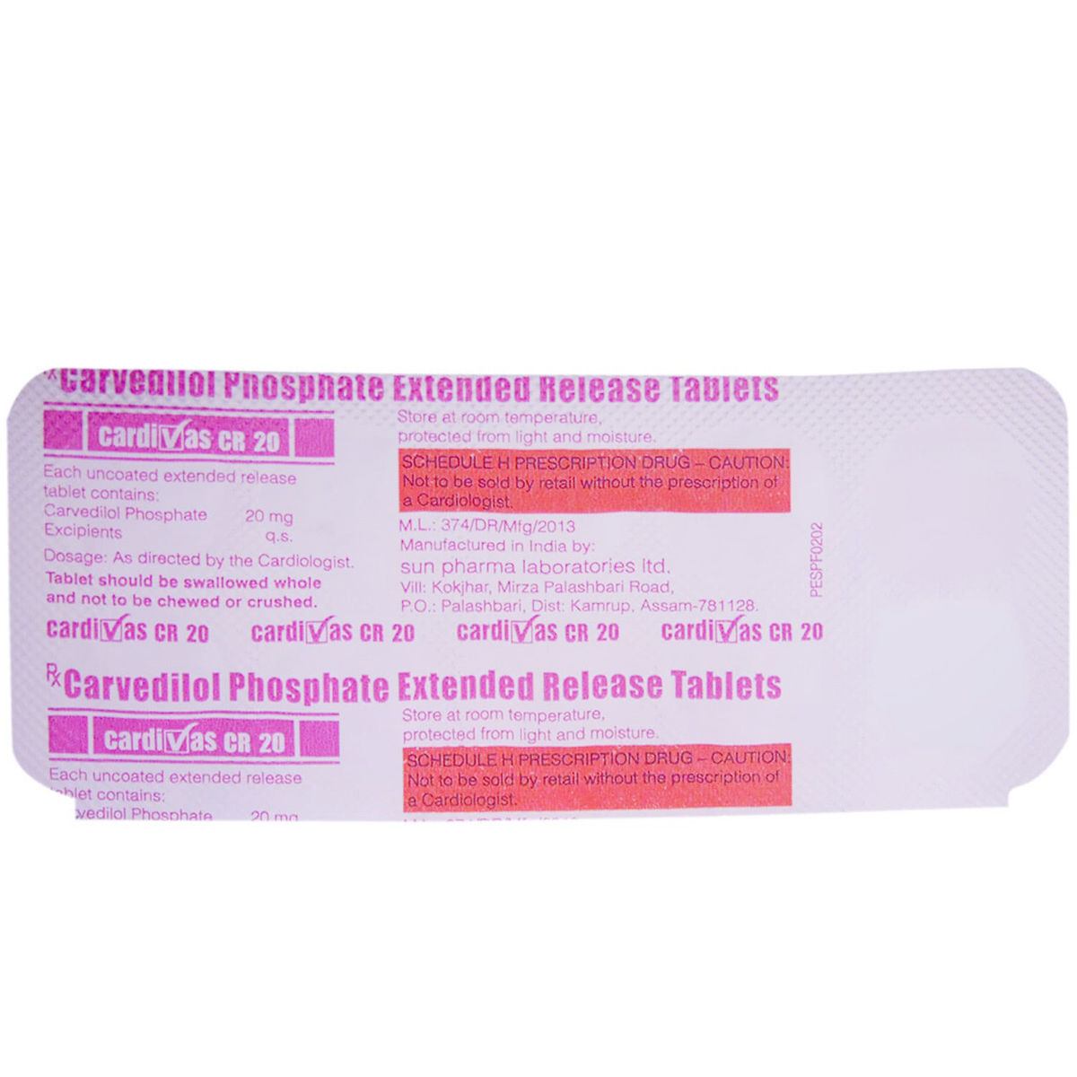 Cardivas CR 20 Tablet | Uses, Side Effects, Price | Apollo Pharmacy