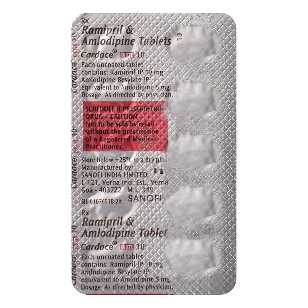 Cardace AM Tablet 10's Price, Uses, Side Effects, Composition - Apollo ...