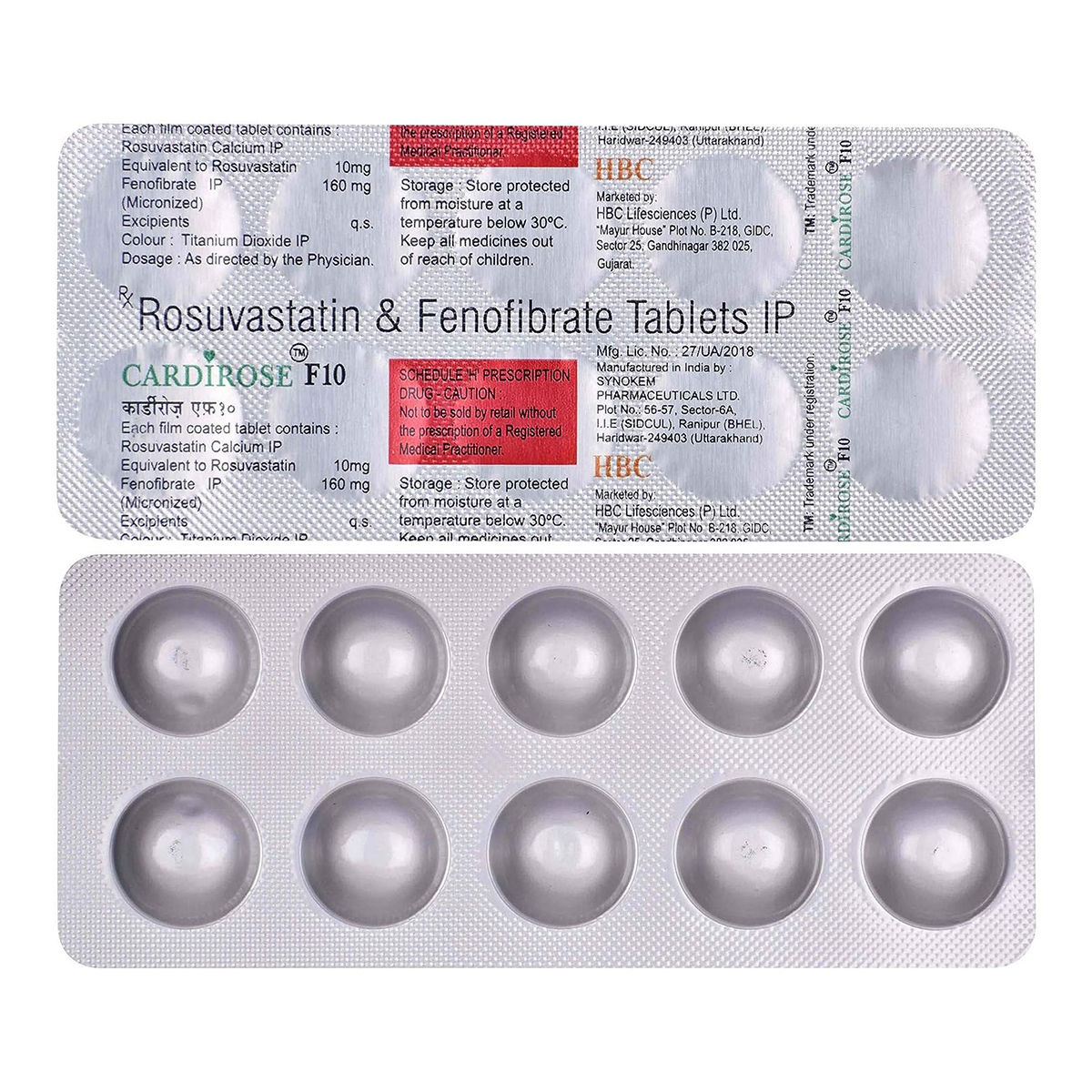 Cardirose F 10 Tablet | Uses, Side Effects, Price | Apollo Pharmacy
