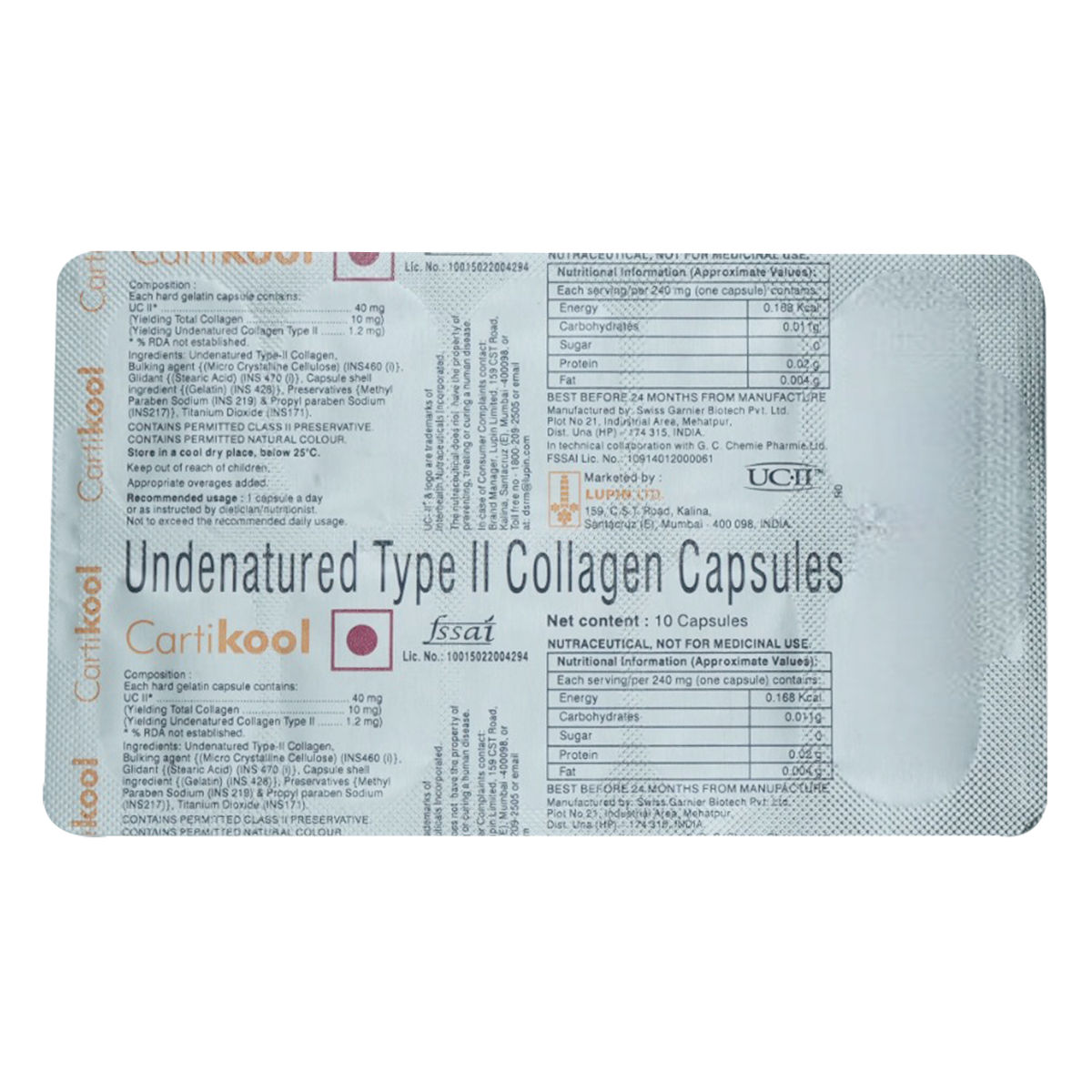 Cartikool Capsule 10's Price, Uses, Side Effects, Composition - Apollo ...