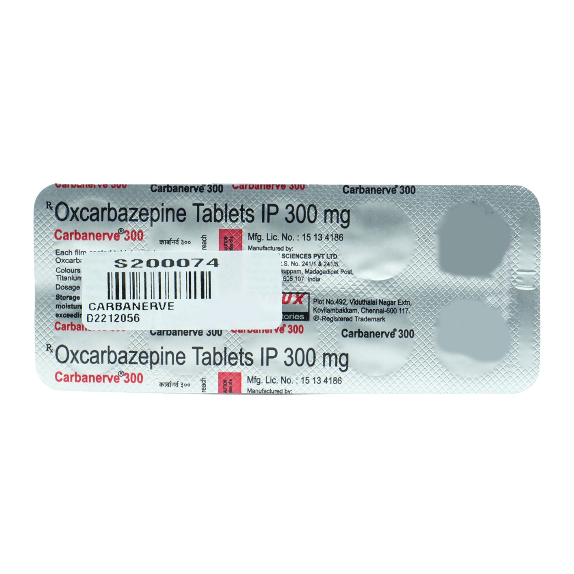 CARBANERVE 300MG TABLET 10'S Price, Uses, Side Effects, Composition ...
