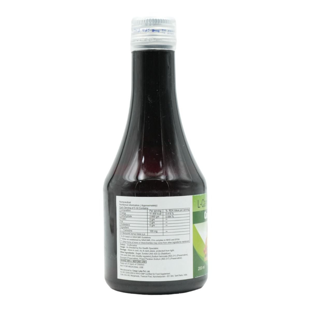 Carniston Bubblegum Flavour Syrup | Uses, Side Effects, Price | Apollo ...