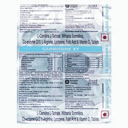Carnisure XT Tablet | Uses, Side Effects, Price | Apollo Pharmacy