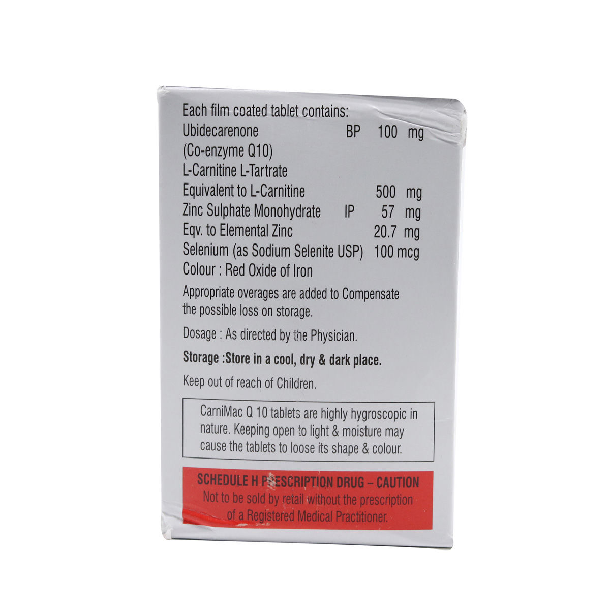 Carnimac Q 10 Tablet 10's Price, Uses, Side Effects, Composition ...
