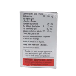 Carnimac Q 10 Tablet | Uses, Side Effects, Price | Apollo Pharmacy