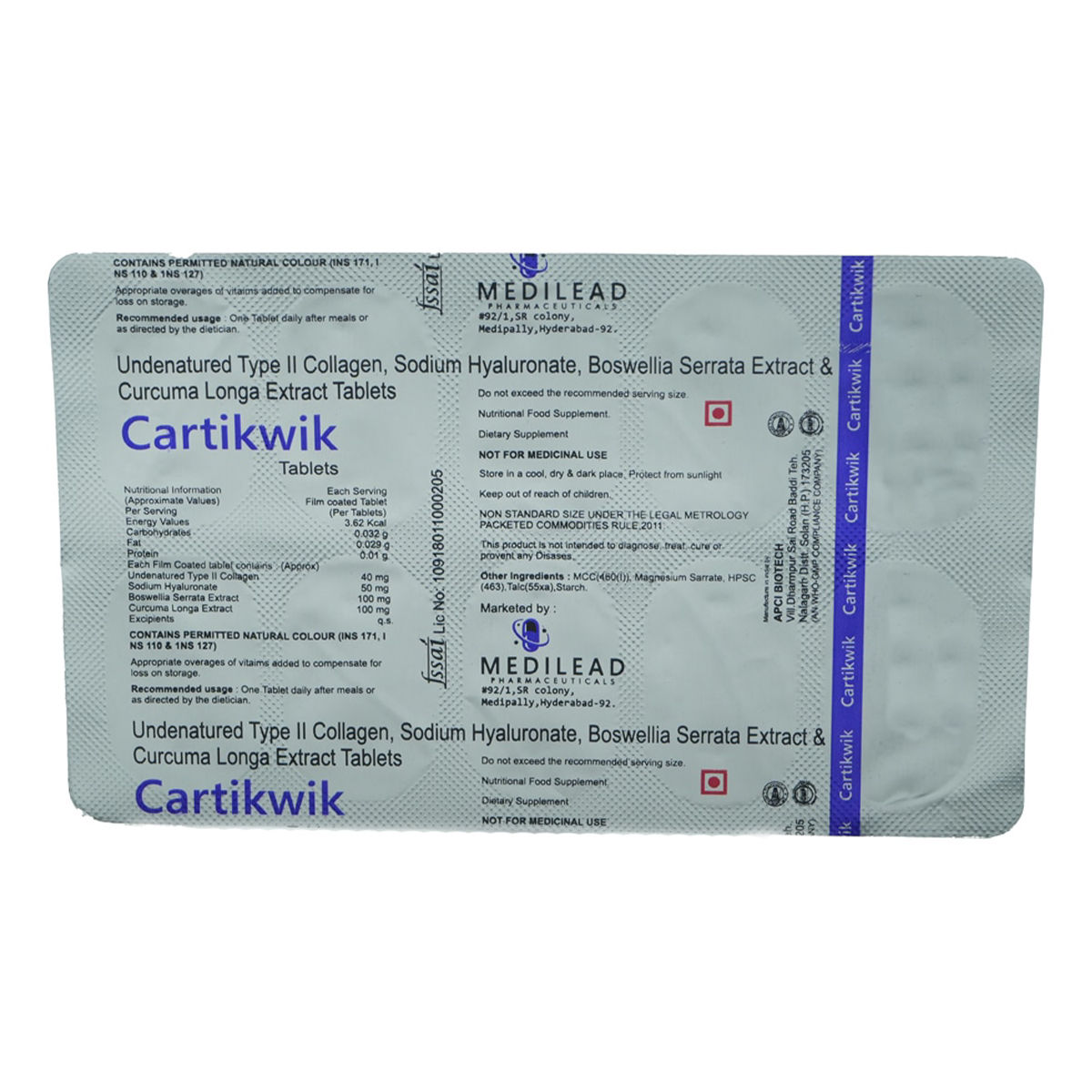 Cartikwik Tablet 10's Price, Uses, Side Effects, Composition - Apollo ...