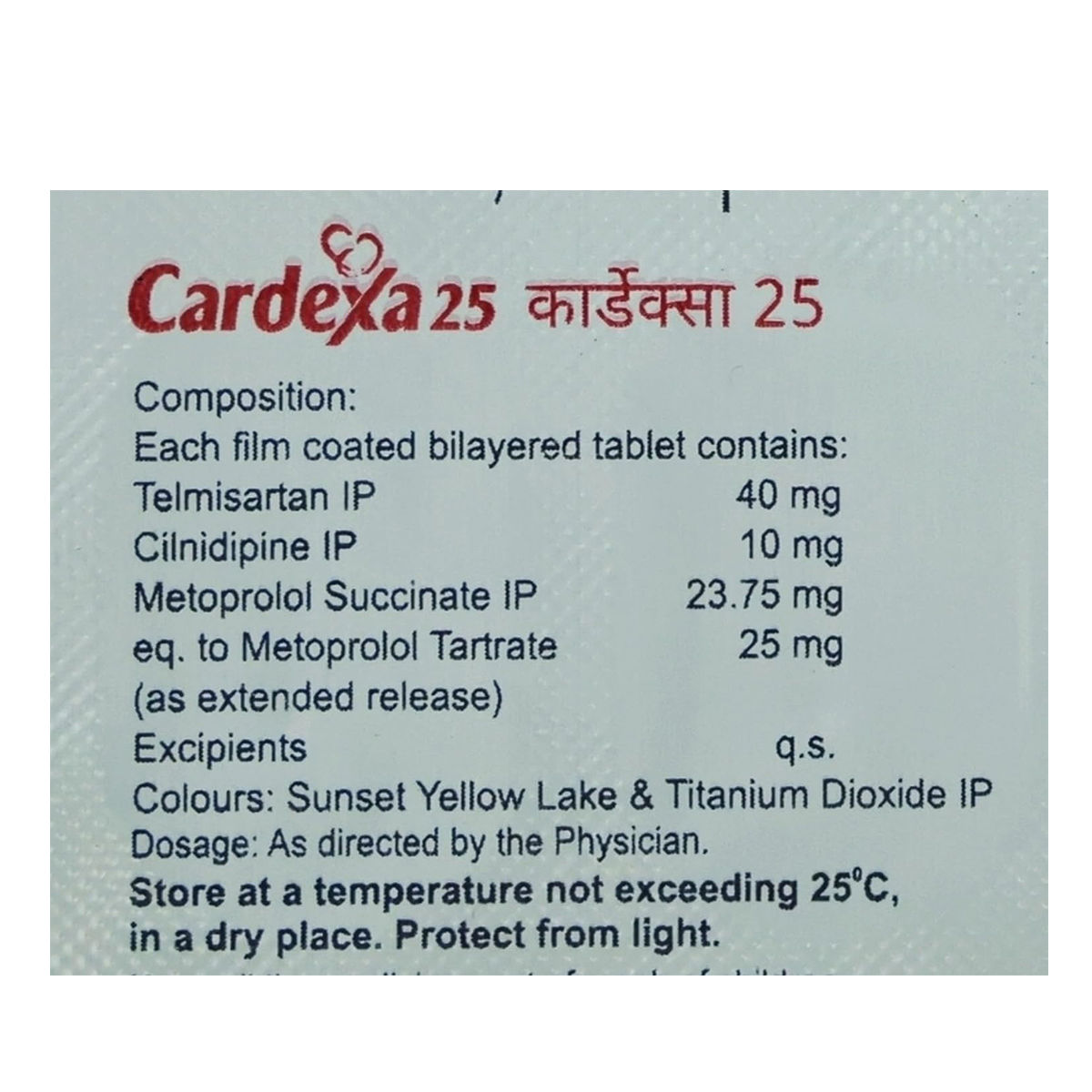 Cardexa 25 Tablet 10's Price, Uses, Side Effects, Composition - Apollo ...