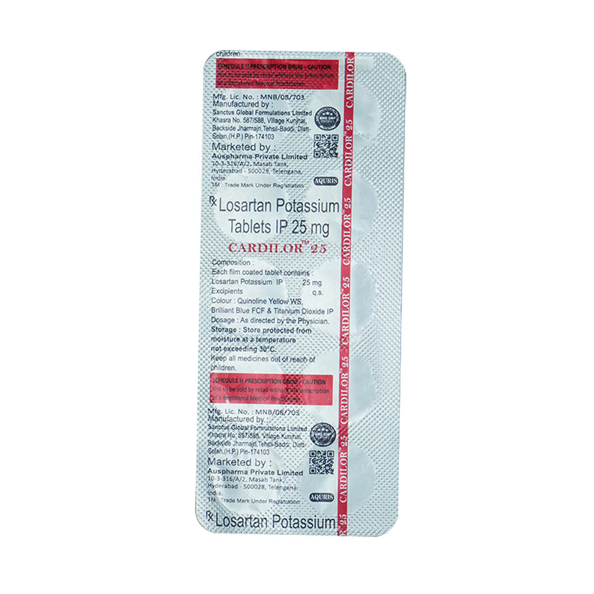 Cardilor 25 Tablet | Uses, Side Effects, Price | Apollo Pharmacy