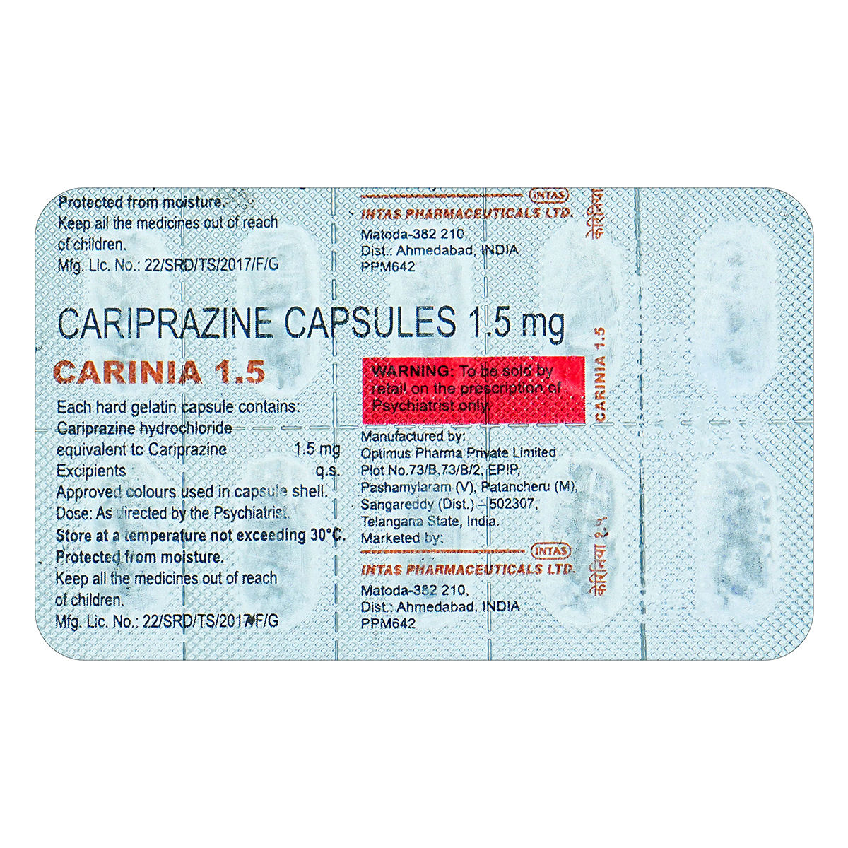 Carinia 1.5 Capsule | Uses, Side Effects, Price | Apollo Pharmacy