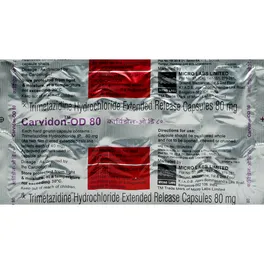 Carvidon-OD 80 Capsule | Uses, Side Effects, Price | Apollo Pharmacy