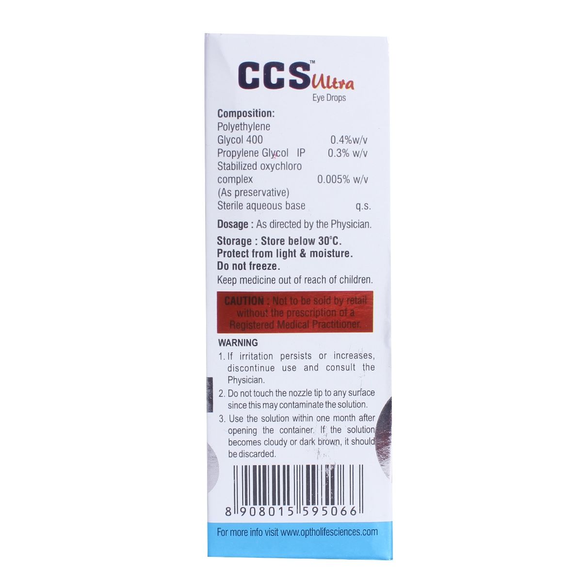 CCS Ultra Eye Drop | Uses, Side Effects, Price | Apollo Pharmacy