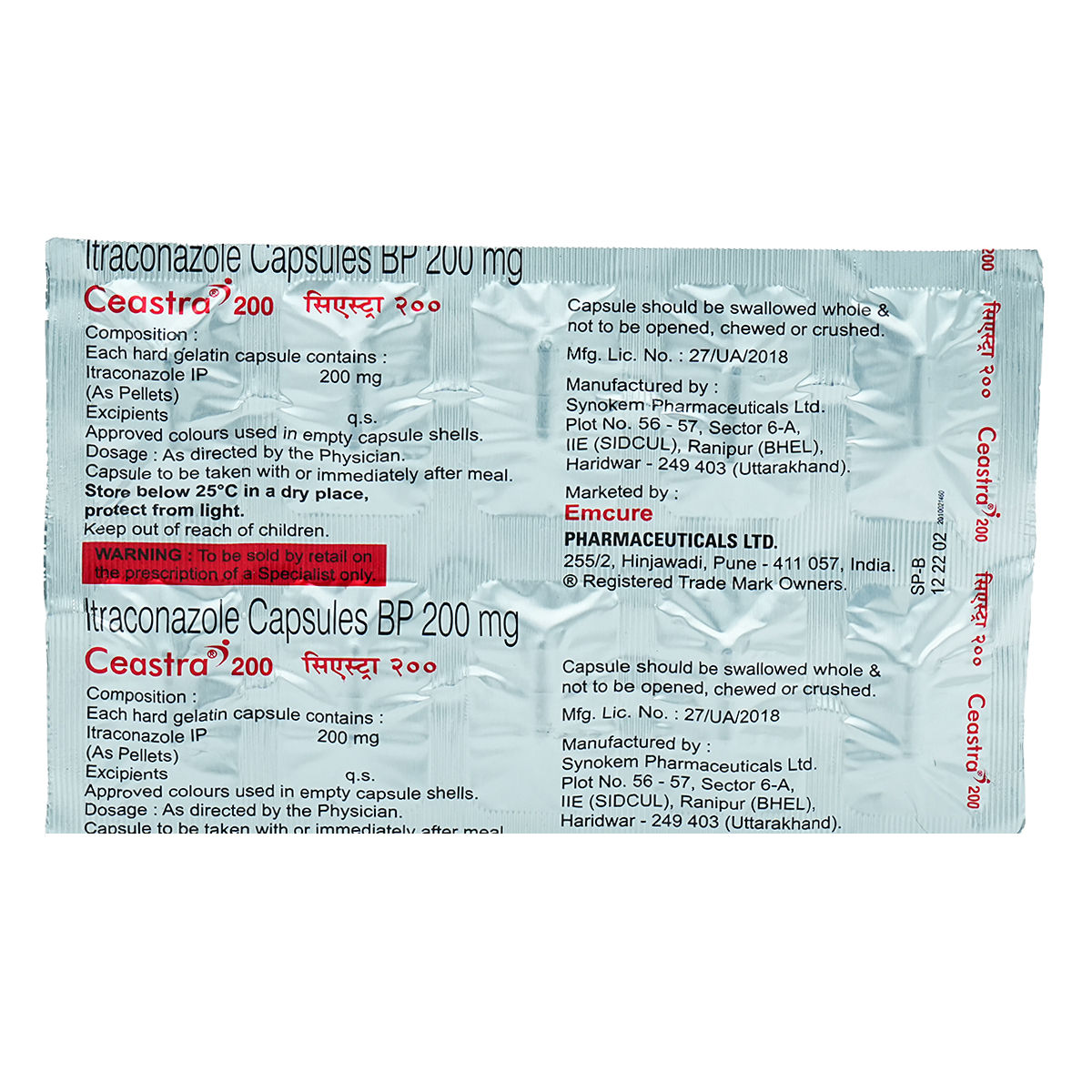 Ceastra 200 Capsule 10's Price, Uses, Side Effects, Composition ...