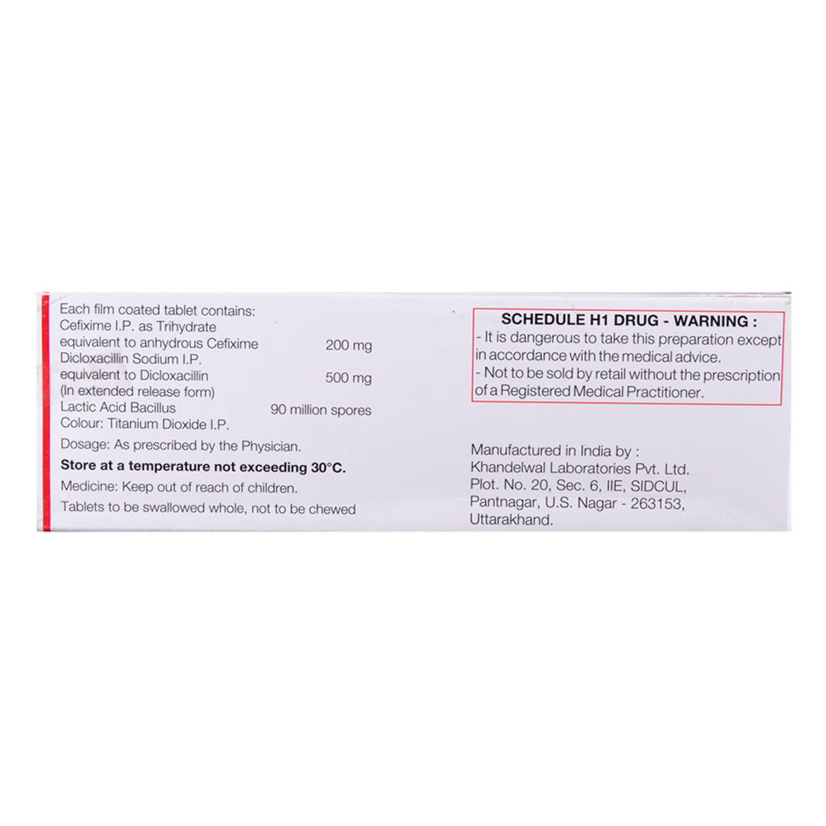 Cefi XL D RF 200 Tablet 10's Price, Uses, Side Effects, Composition ...