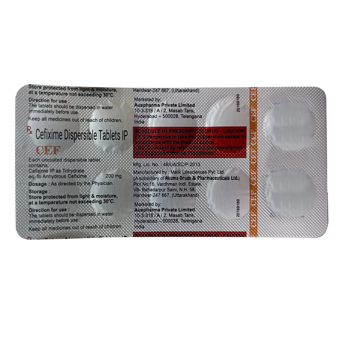 Cef 200 Tablet | Uses, Side Effects, Price | Apollo Pharmacy