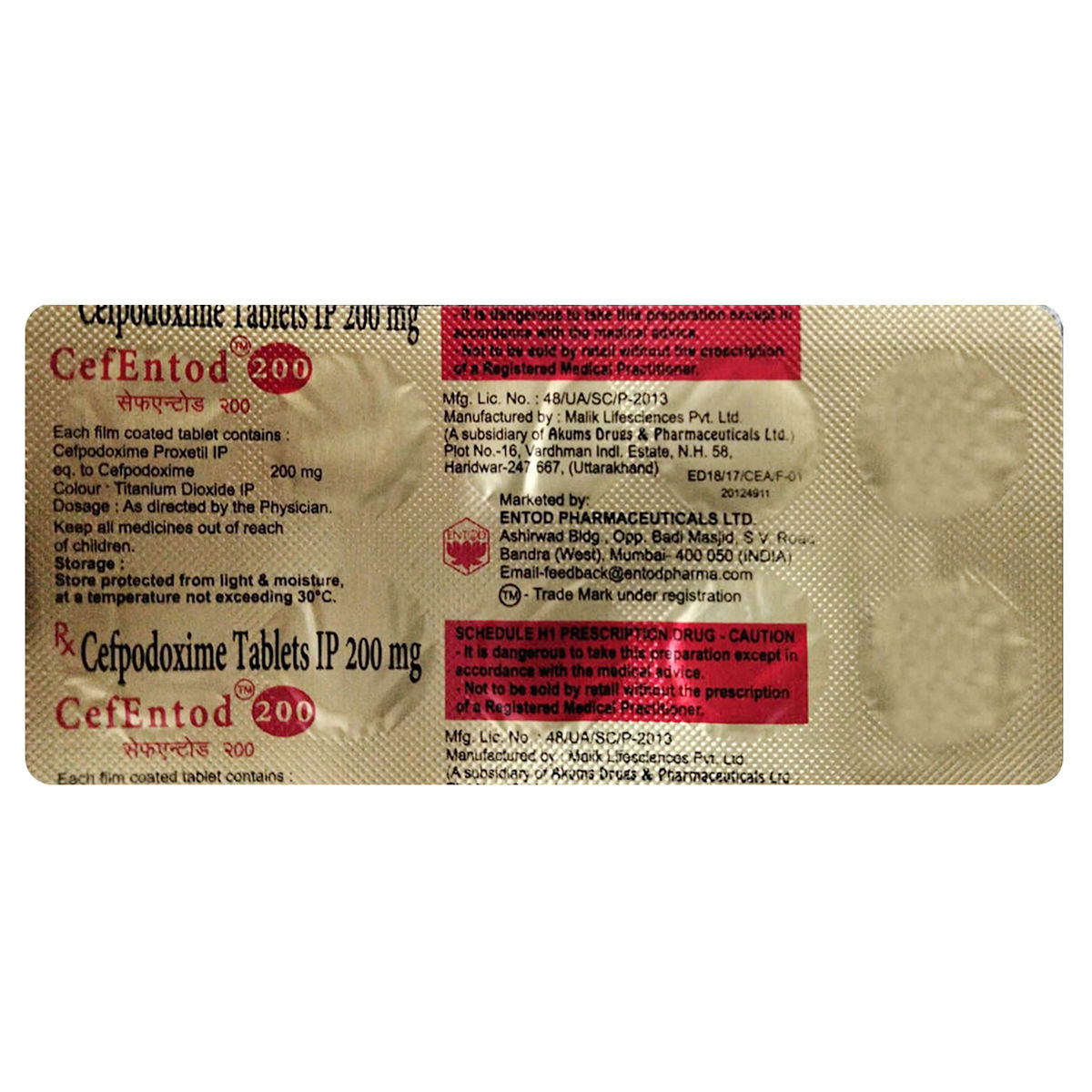Cefentod 200 Tablet | Uses, Side Effects, Price | Apollo Pharmacy