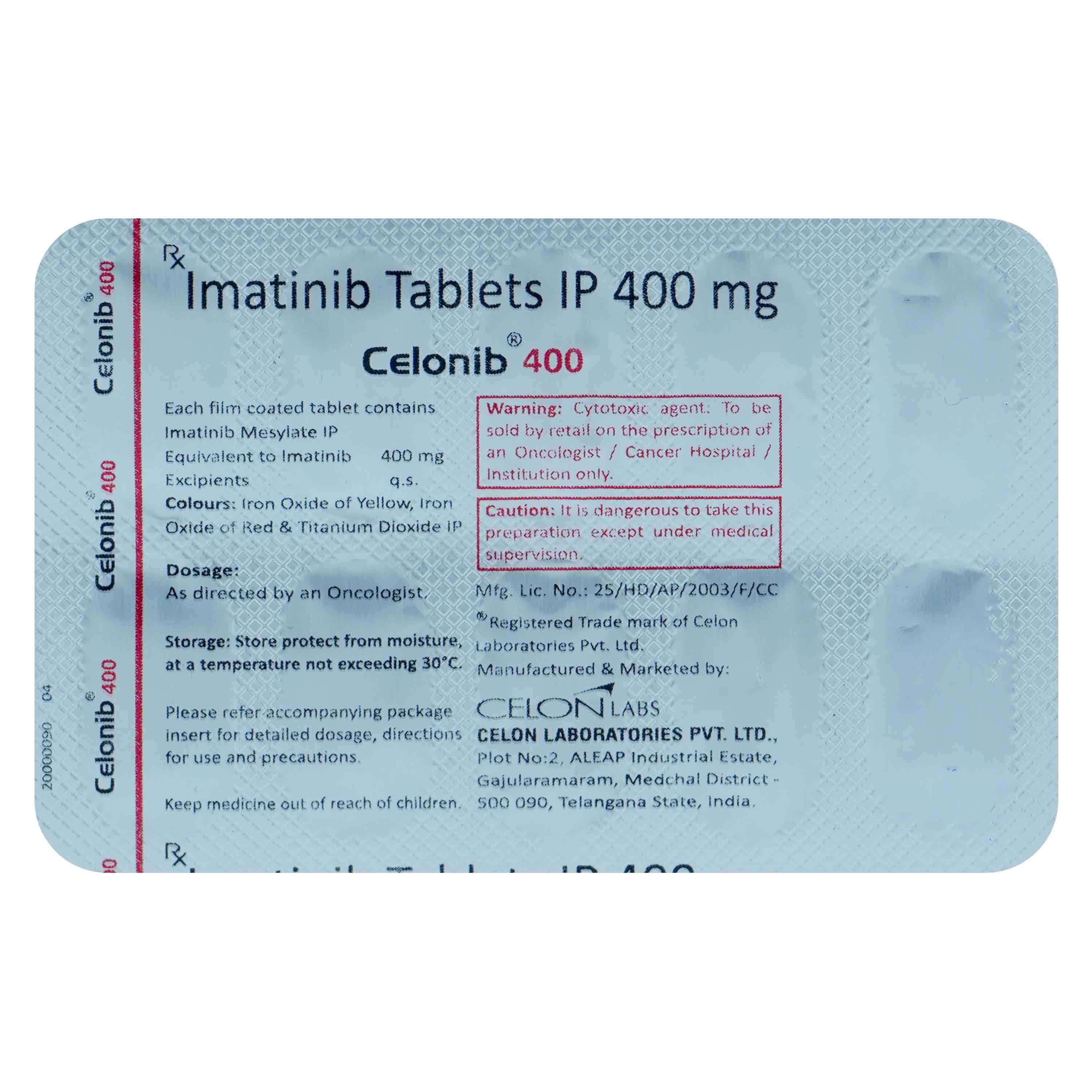 Celonib 400 mg Tablet | Uses, Side Effects, Price | Apollo Pharmacy