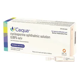 Cequa Ophthalmic Solution 10 x 0.25 ml | Uses, Side Effects, Price ...