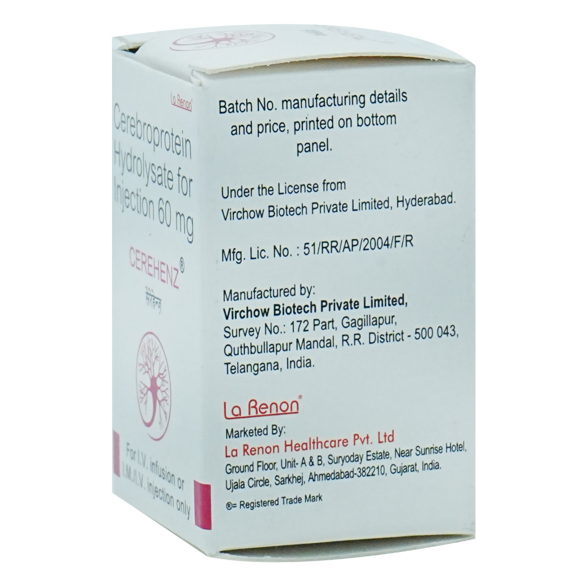 Cerehenz 60mg Injection Price, Uses, Side Effects, Composition - Apollo ...