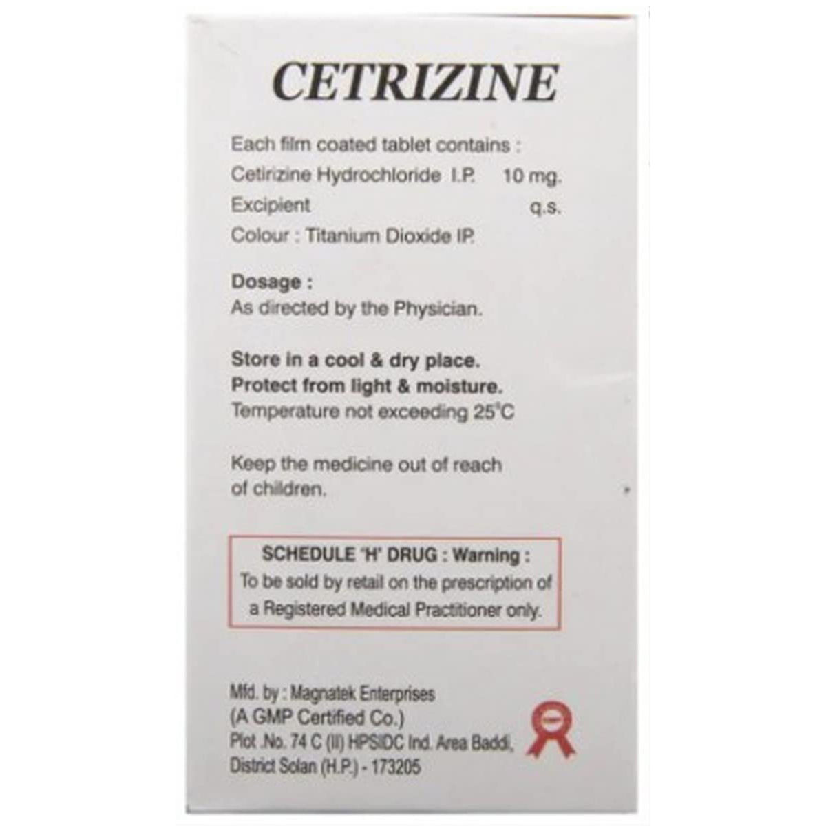 Cetrizine 10 mg Tablet | Uses, Side Effects, Price | Apollo Pharmacy