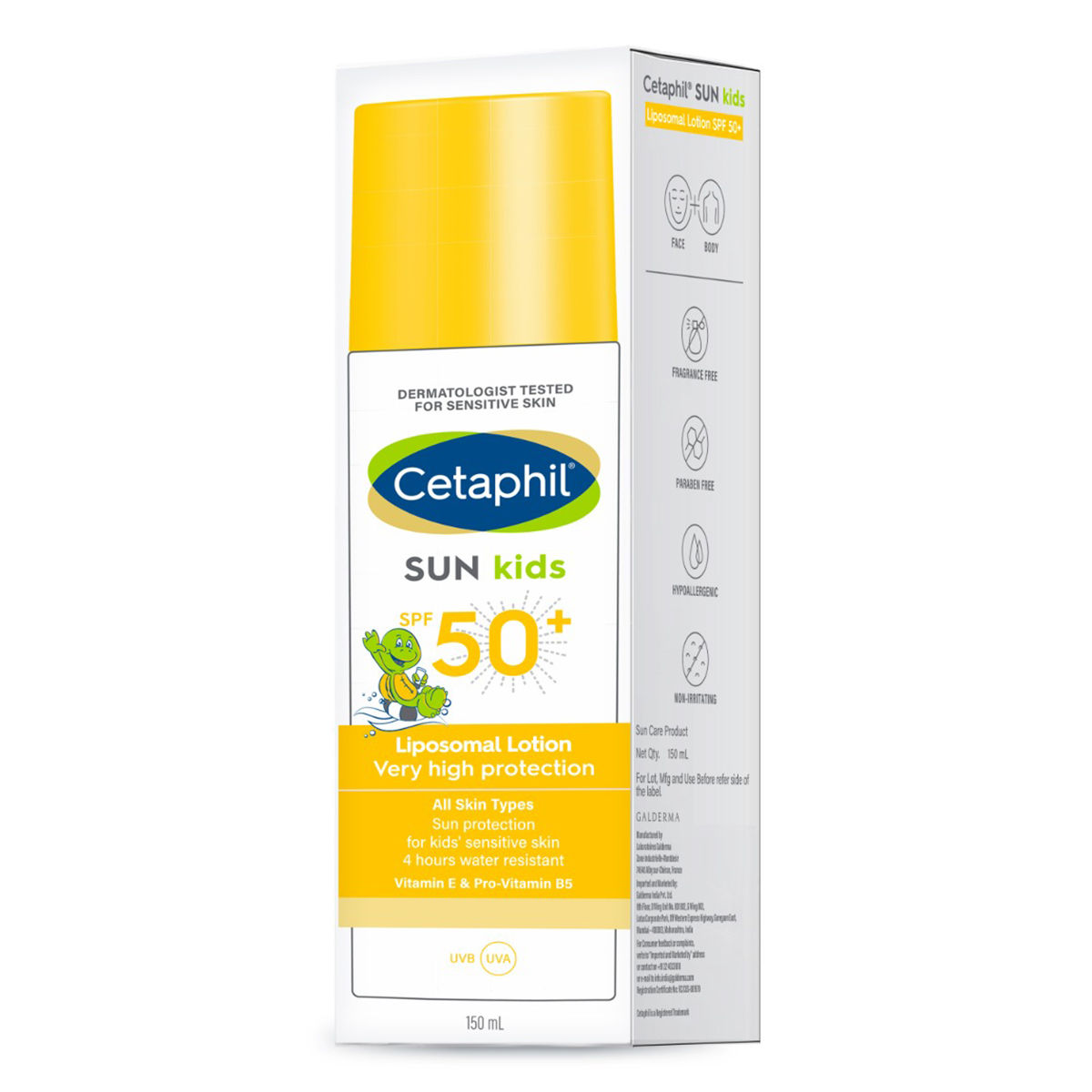 Buy Cetaphil Sun Kids SPF 50+ Liposomal Lotion, 150 ml | 19 Minutes ...