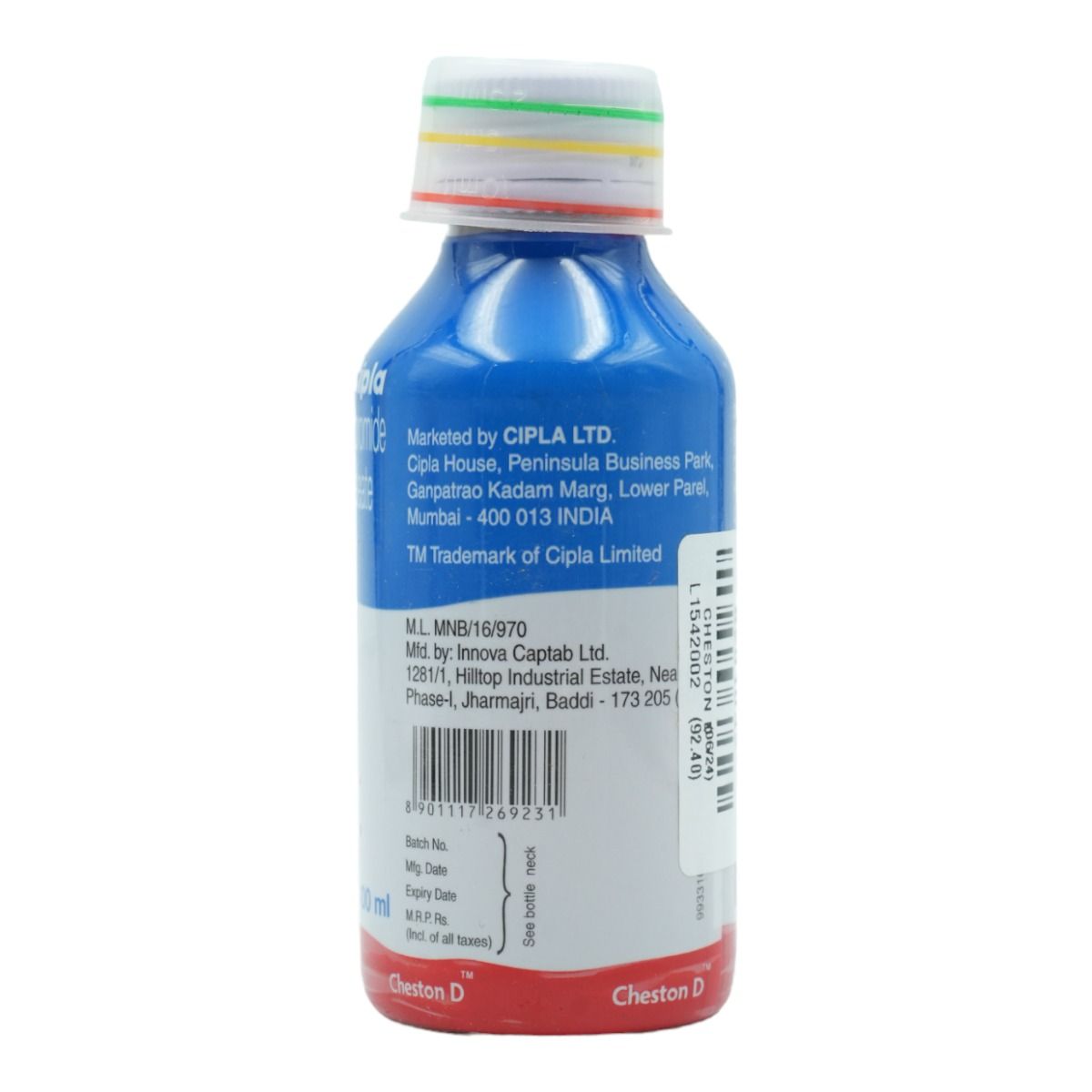 Cheston D Sugar Free Syrup 100 ml Price, Uses, Side Effects ...