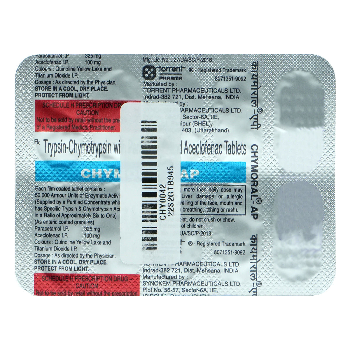 Chymoral-AP Tablet 10's Price, Uses, Side Effects, Composition - Apollo ...