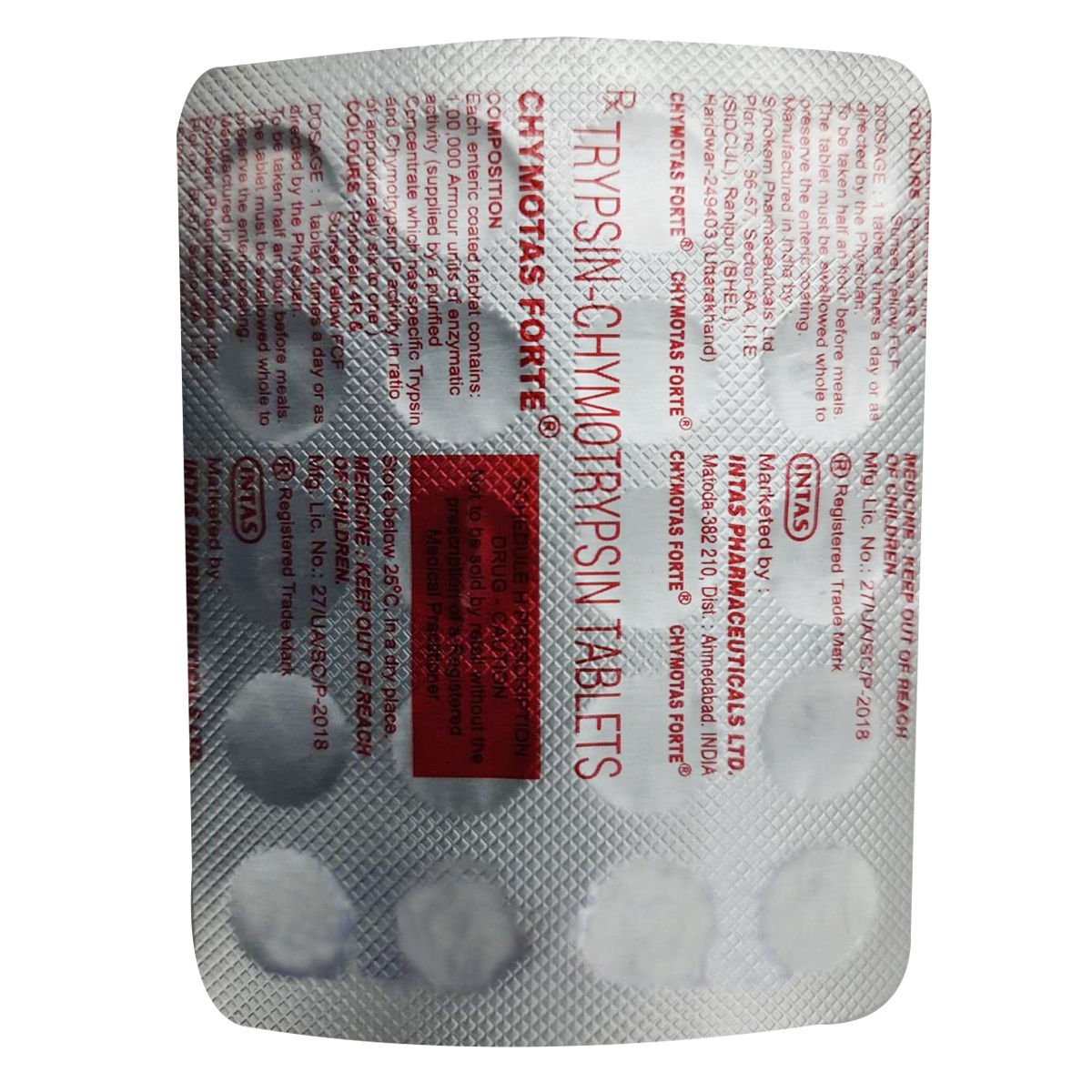 Chymotas Forte Tablet | Uses, Side Effects, Price | Apollo Pharmacy