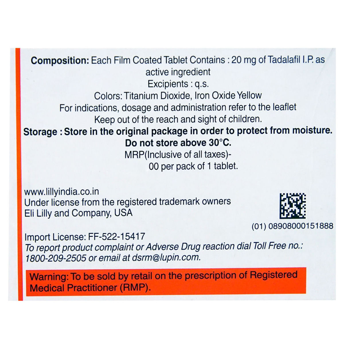 Cialis 20 mg Tablet 1's Price, Uses, Side Effects, Composition - Apollo ...