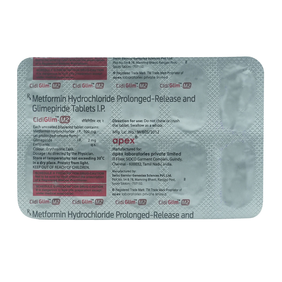 Cidiglim-M 2 Tablet | Uses, Side Effects, Price | Apollo Pharmacy