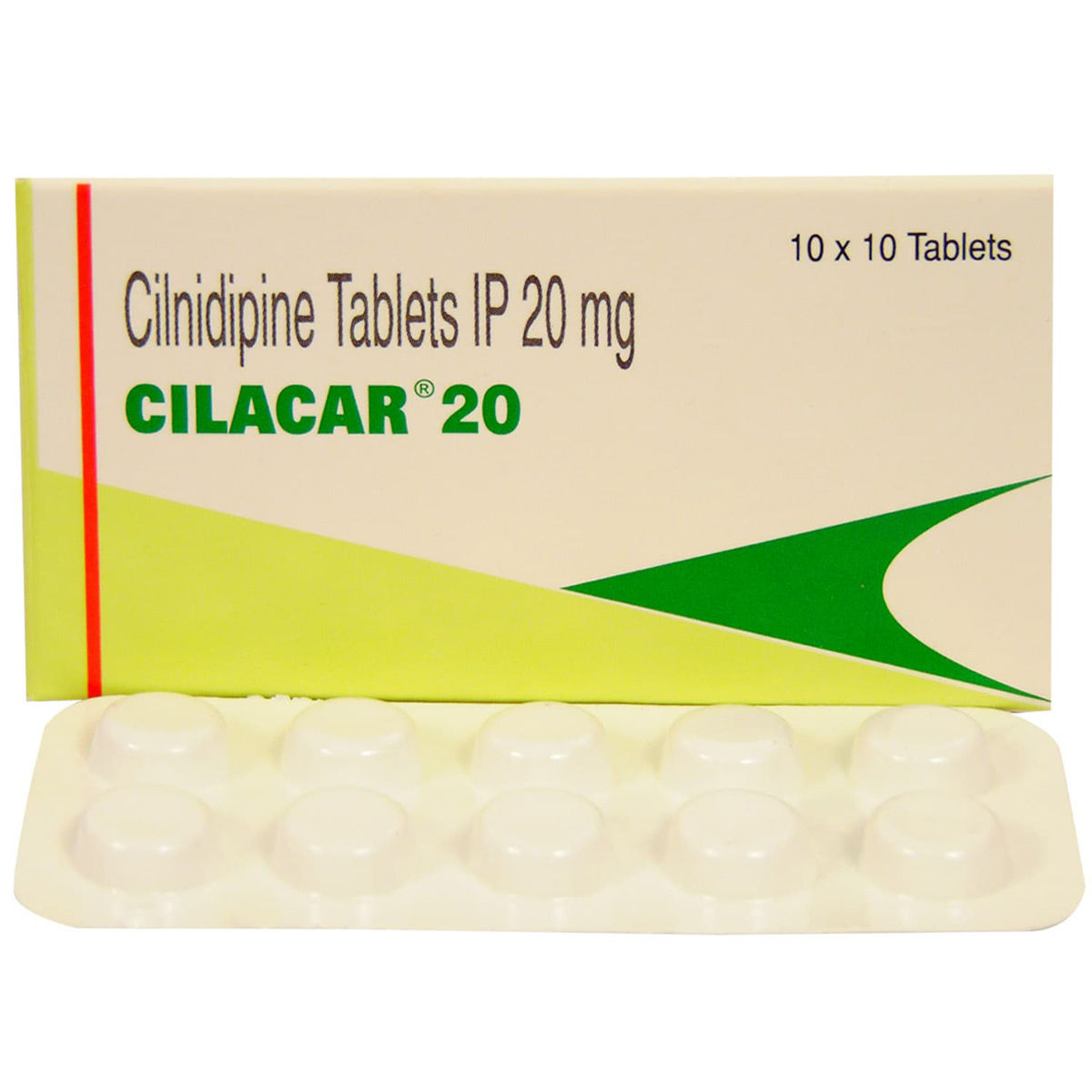 Cilacar 20 Tablet 10's Price, Uses, Side Effects, Composition - Apollo Pharmacy