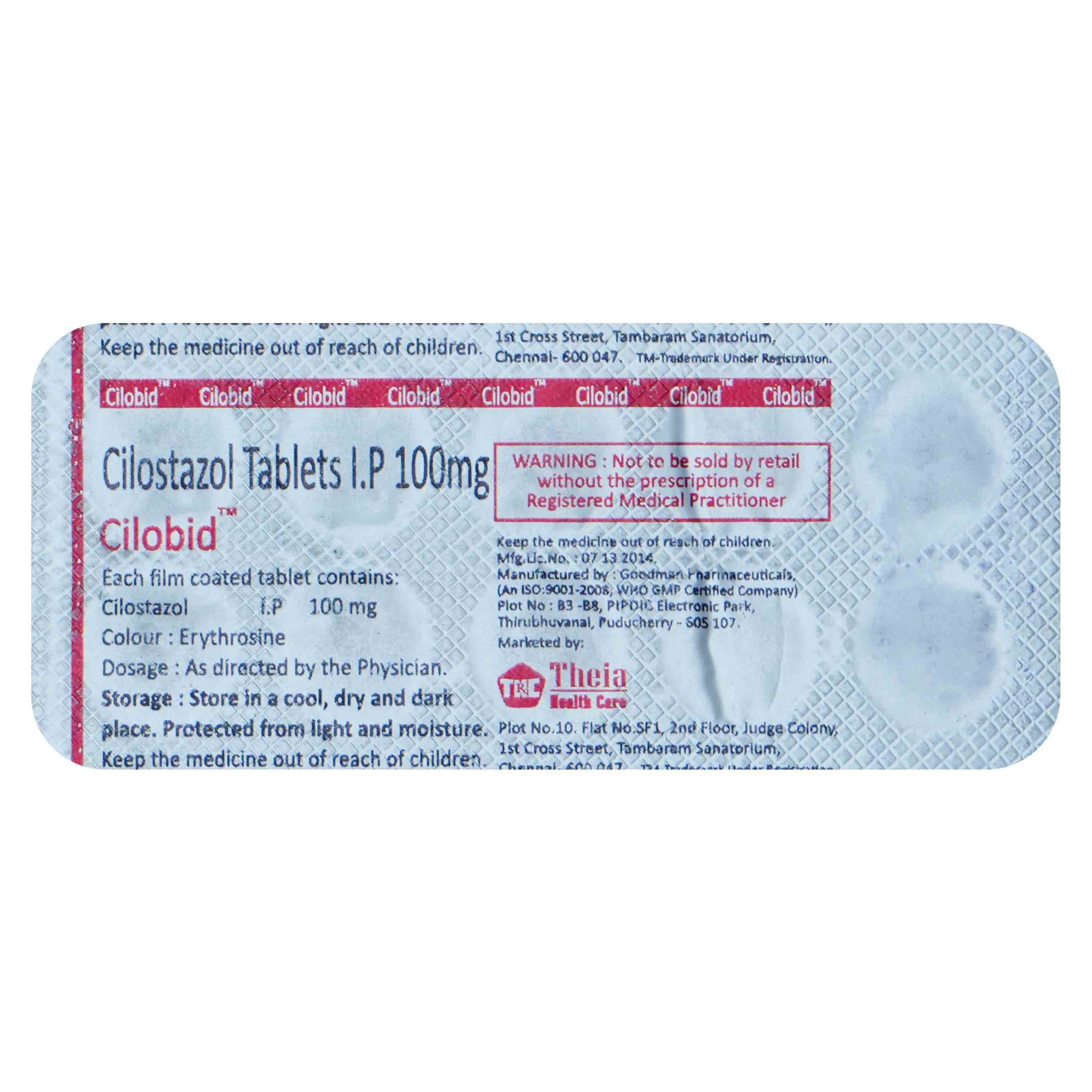 Cilobid Tablet | Uses, Side Effects, Price | Apollo Pharmacy