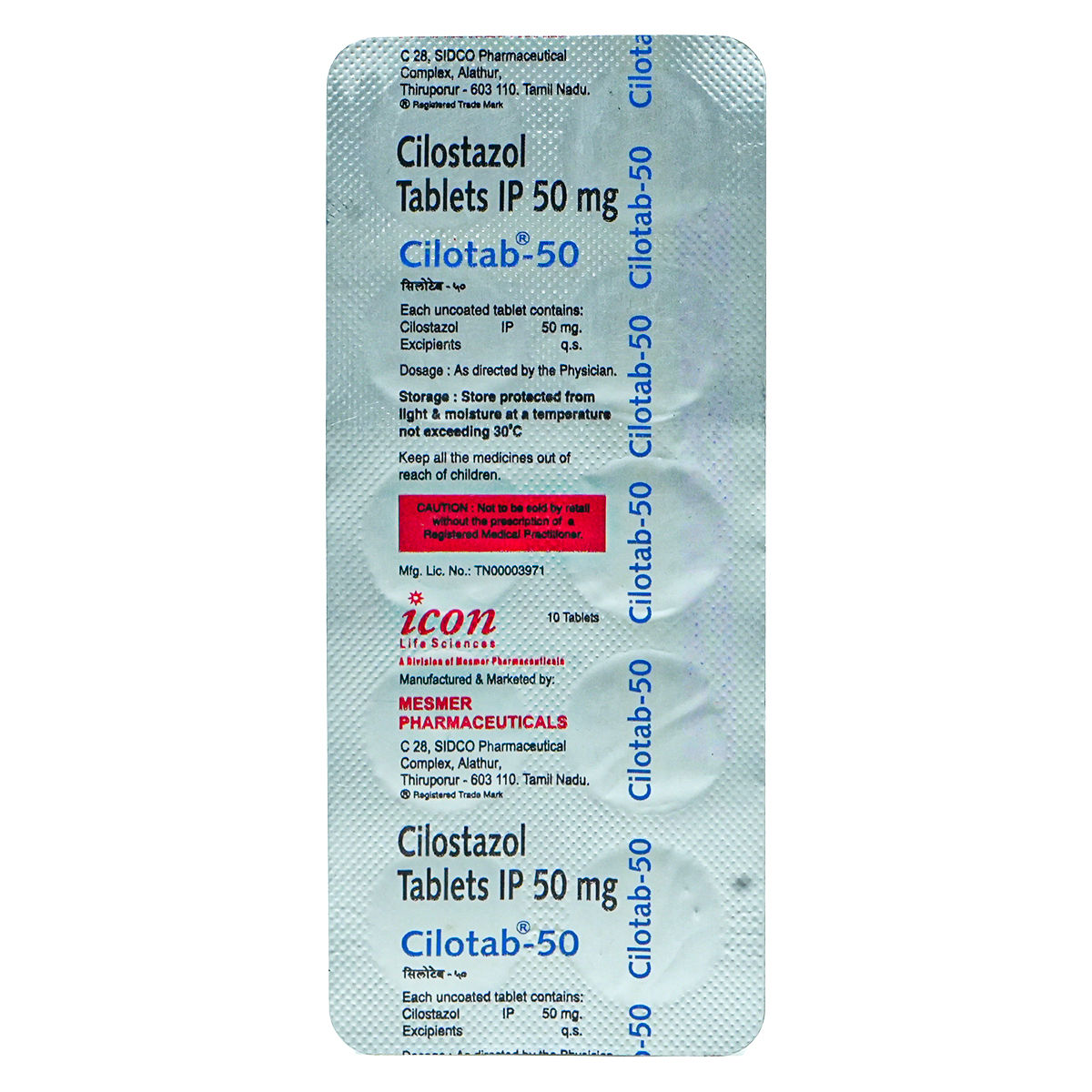 Cilotab 50 mg Tablet | Uses, Side Effects, Price | Apollo Pharmacy