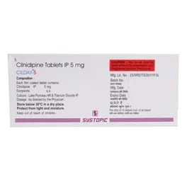 Cilday-5 Tablet | Uses, Side Effects, Price | Apollo Pharmacy