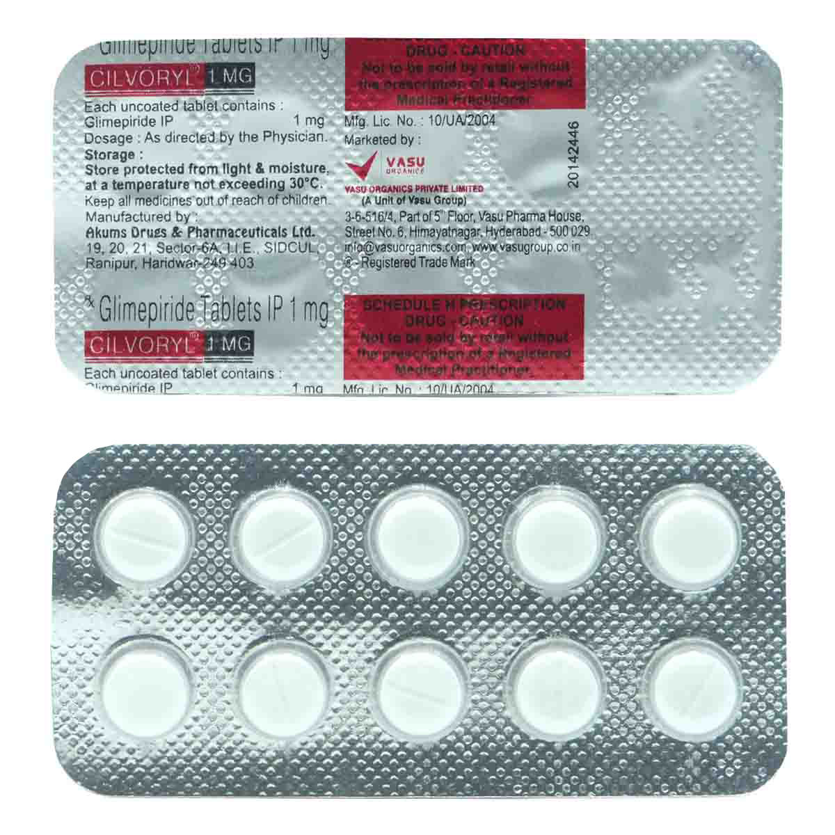 Cilvoryl 1 mg Tablet | Uses, Side Effects, Price | Apollo Pharmacy