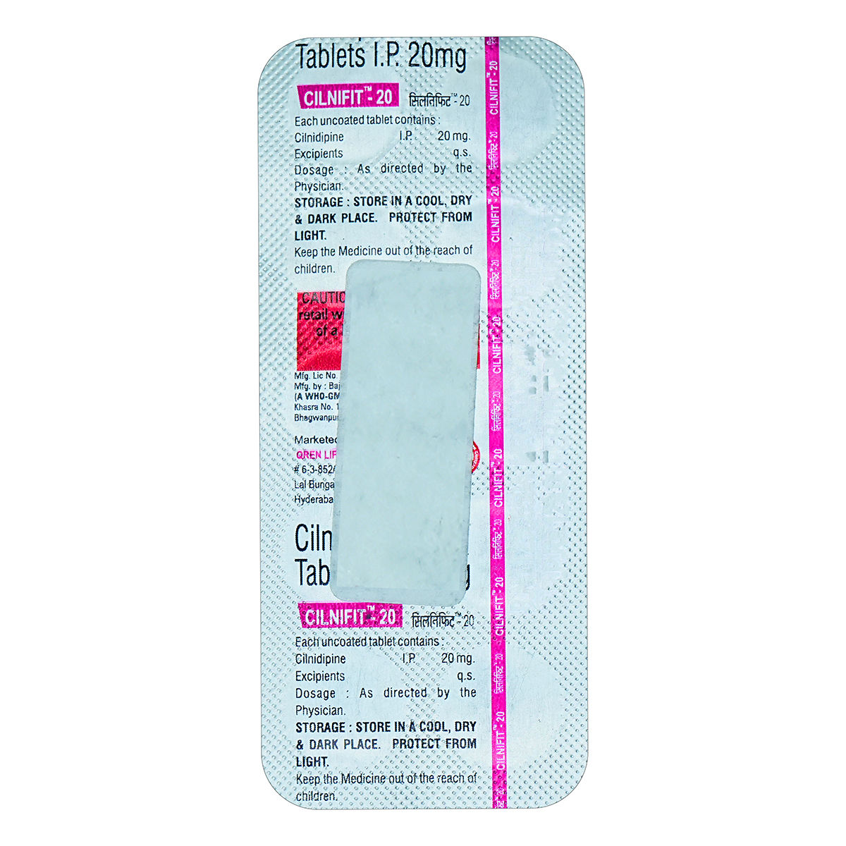 Cilnifit 20Mg Tablet | Uses, Side Effects, Price | Apollo Pharmacy