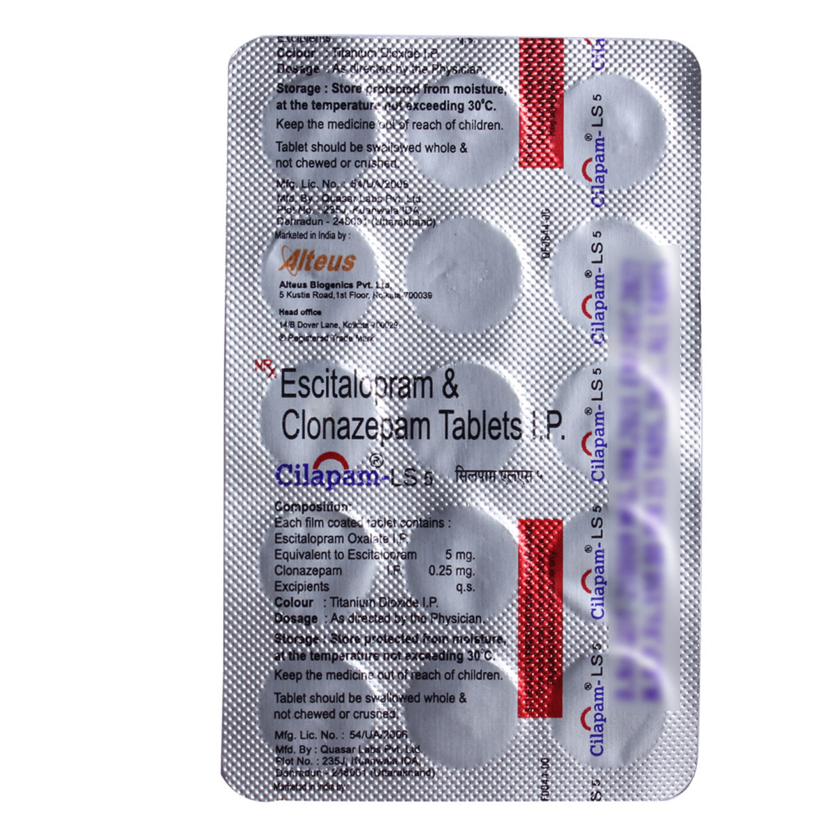 Cilapam-LS Tablet 15's Price, Uses, Side Effects, Composition - Apollo ...