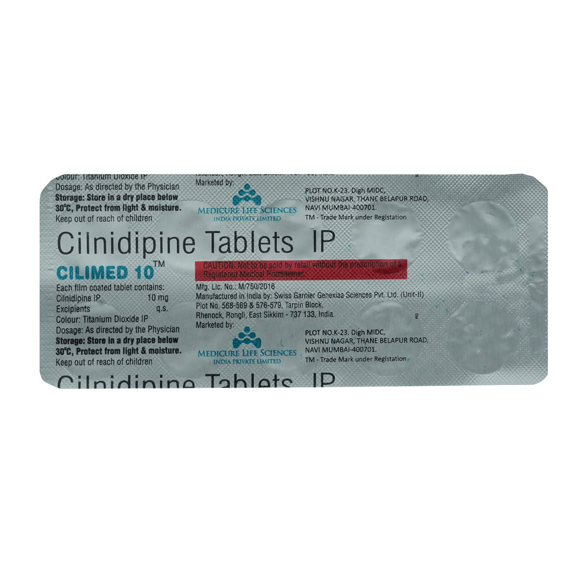 Cilimed 10 Tablet | Uses, Side Effects, Price | Apollo Pharmacy