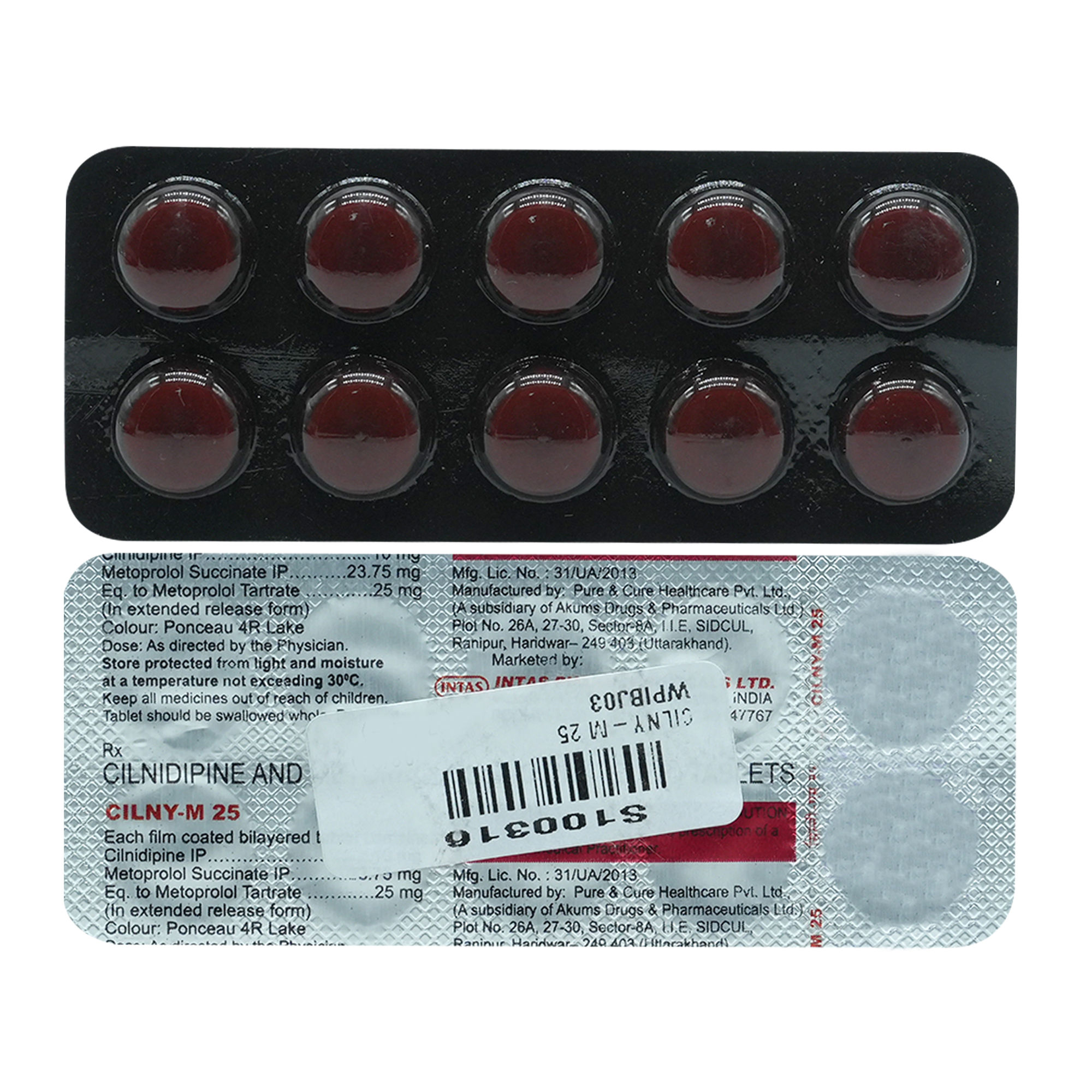 Cilnifit-M 25 Tablet 10's Price, Uses, Side Effects, Composition ...