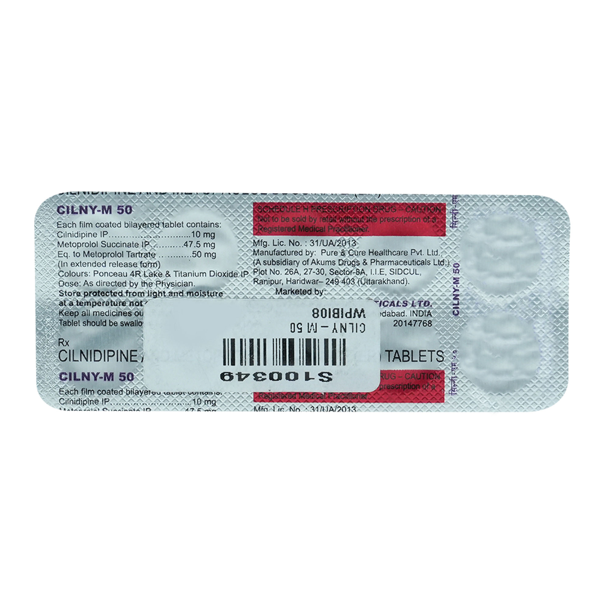 Cilny-M 50 Tablet 10's Price, Uses, Side Effects, Composition - Apollo ...