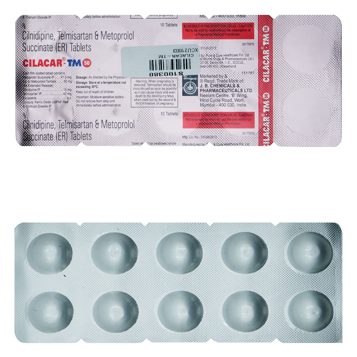 Cilacar-TM 50 Tablet | Uses, Side Effects, Price | Apollo Pharmacy
