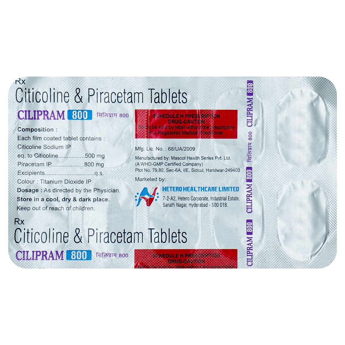 Cilipram 800 Tab | Uses, Side Effects, Price | Apollo Pharmacy