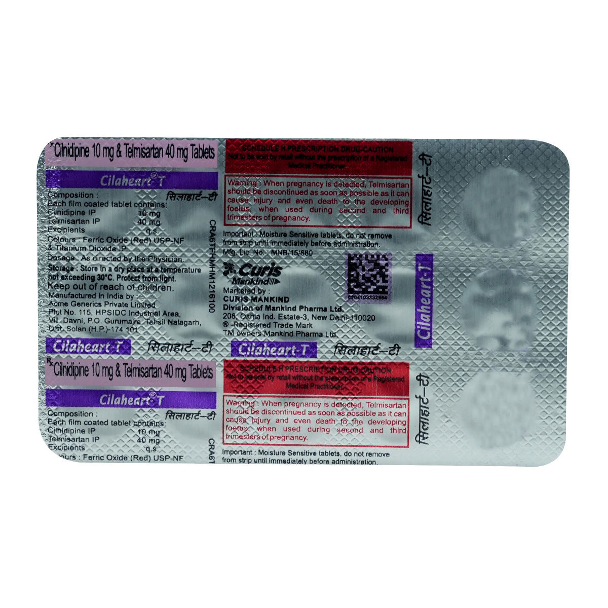 Cilaheart-T 10/40 Tablet 15's Price, Uses, Side Effects, Composition - Apollo Pharmacy