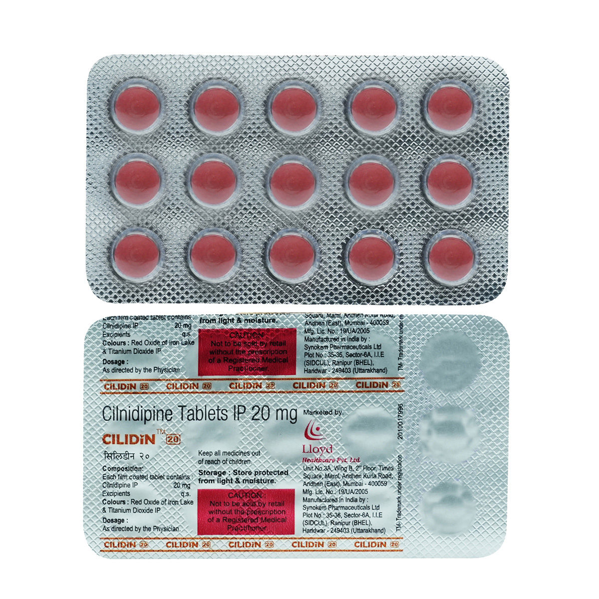Cilidin 20 Tablet 15's Price, Uses, Side Effects, Composition - Apollo ...