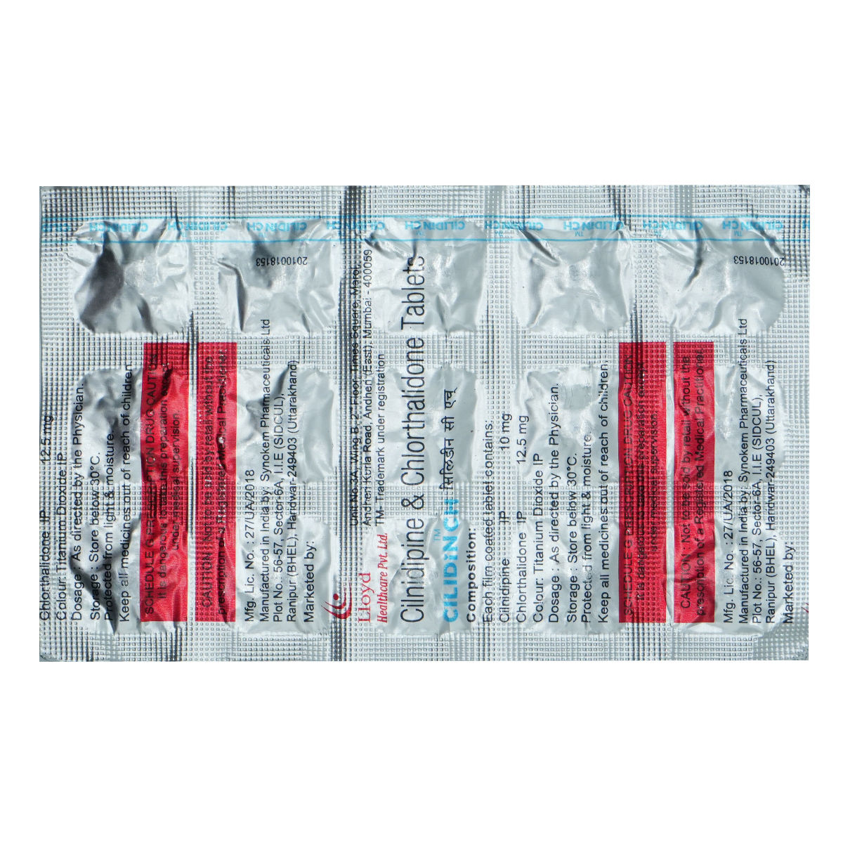 Cilidin Ch 10/12.5 Tablet | Uses, Side Effects, Price | Apollo Pharmacy