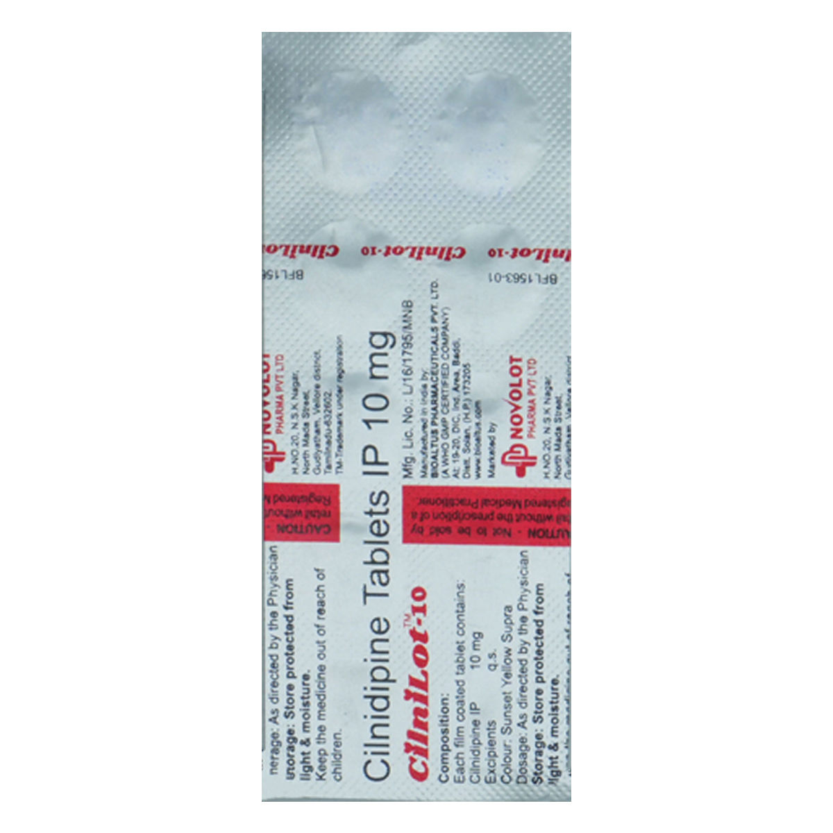Cilnilot-10 Tablet | Uses, Side Effects, Price | Apollo Pharmacy